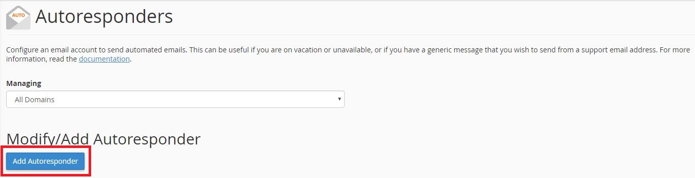 How to create Auto-responder in cPanel - Jaipur Hosting - Blog